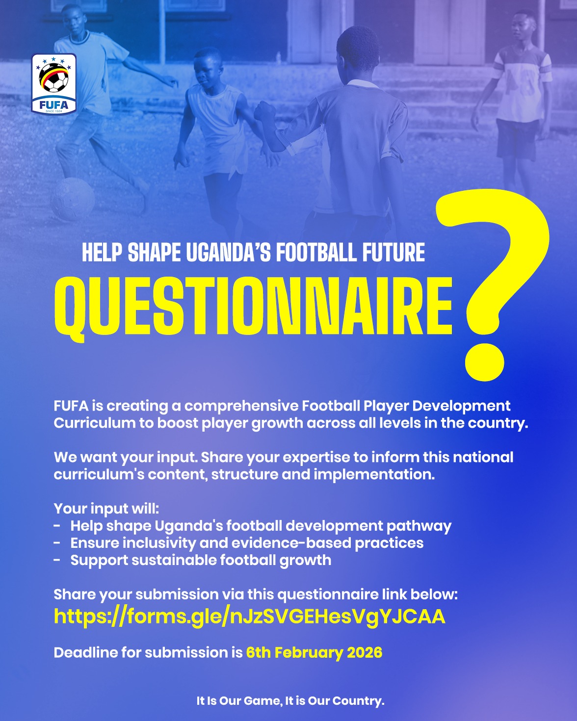 Questionnaire Academy Curriculam Artwork - FUFA: Federation of Uganda ...